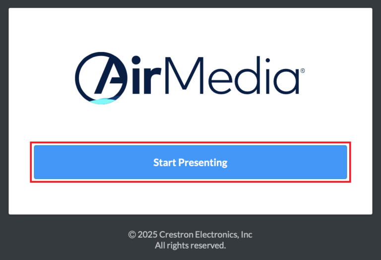 Crestron AirMedia ISLL Information Technology